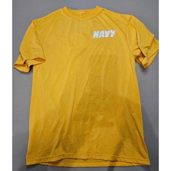 Shirts | Us Navy Physical Fitness Uniform Undershirt Yellow W ...